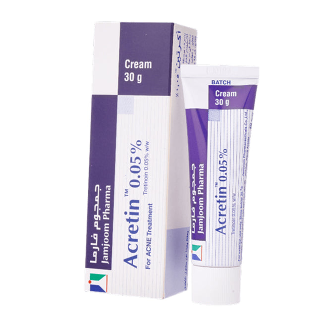 Acretin 0.05% Cream for Acné (Tretinoin) 30g – Mero.ma