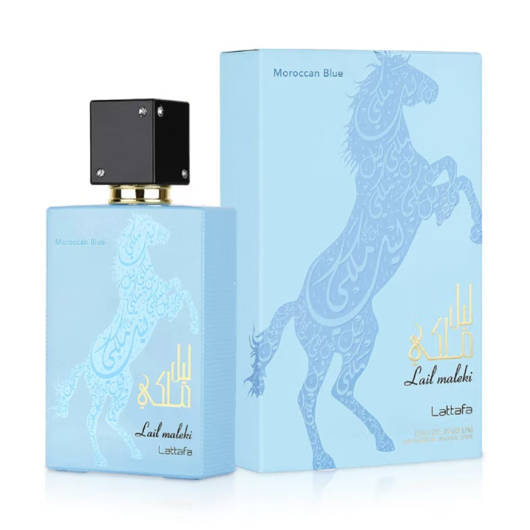 Lail Maleki Marocain Bleu de Lattafa Pour Homme - 100ml – Mero.ma