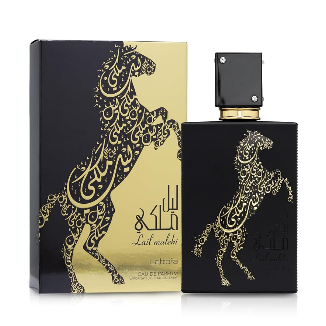 Lail Maleki Noir de Lattafa Pour Homme - 100ml – Mero.ma